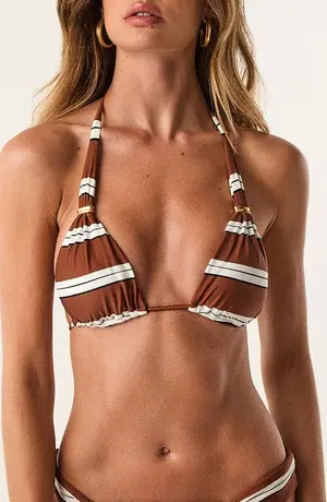 VIX PAULA HERMANNY Bia Tube Halter Bikini Top - Multi