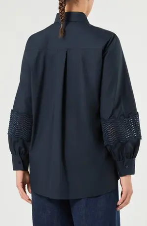 Marina Rinaldi Soutache Detail Cotton Jacket
