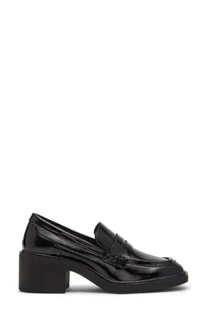 Blondo Brisa Waterproof Penny Loafer Pump - Black Leather