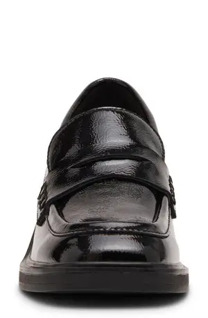 Blondo Brisa Waterproof Penny Loafer Pump - Black Leather