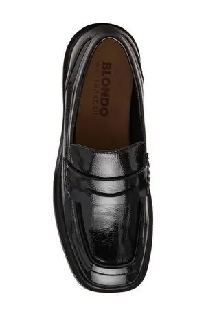 Blondo Brisa Waterproof Penny Loafer Pump - Black Leather