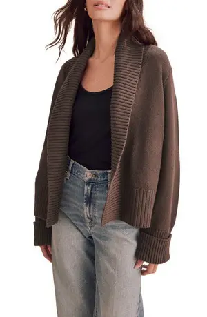 Splendid Aria Open Cardigan - Java Brown