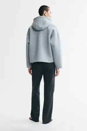 H&M Relaxed-fit Wide-leg Tailored Pants - Dark Gray