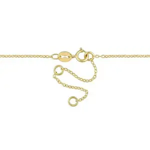JULIANNA B. 18k Gold Plated Sterling Silver Lariat Necklace With Lab-grown Diamonds