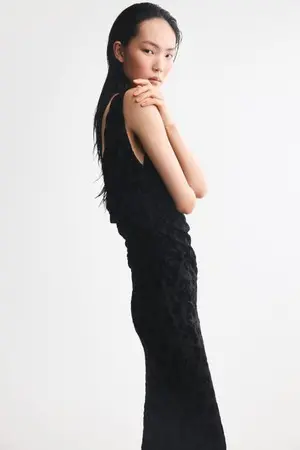 H&M Flock-print Bodycon Dress