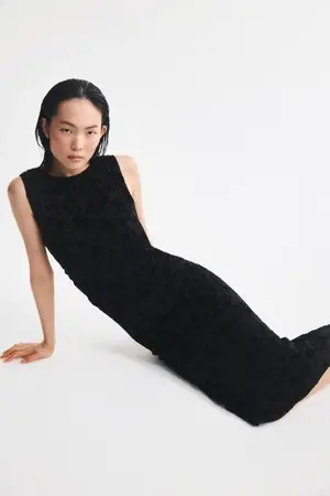 H&M Flock-print Bodycon Dress