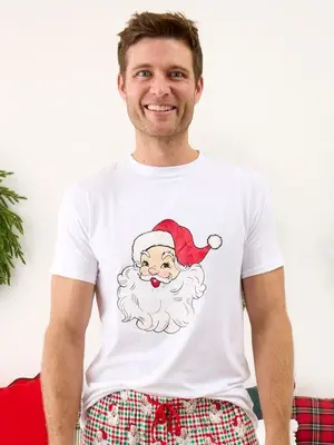 RUFFLEBUTTS Gender Inclusive Adult Holiday Short Sleeve Graphic Tee
