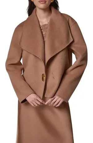 Donna Karan New York Wool Blend Wrap Jacket