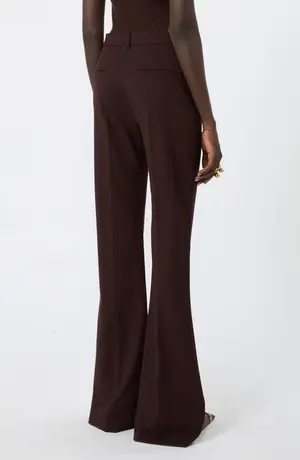 Sportmax Febe Virgin Wool Blend Wide Leg Trousers