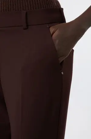 Sportmax Febe Virgin Wool Blend Wide Leg Trousers