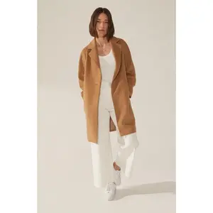 ITALIC Risa Cashmere-wool Button Down Coat - Camel
