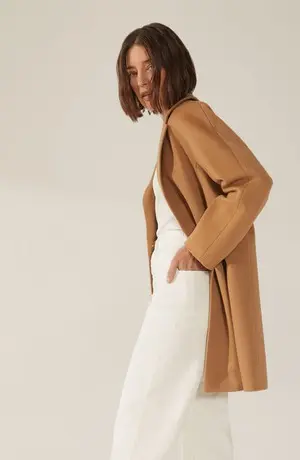ITALIC Risa Cashmere-wool Button Down Coat