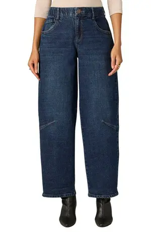 Wit & Wisdom High Waist Barrel Jeans - Indigo