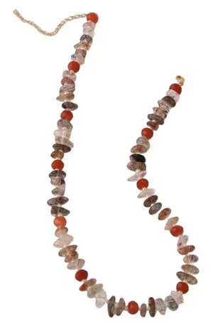 MACRAE & CO. Autumn Bloom Necklace - Brown
