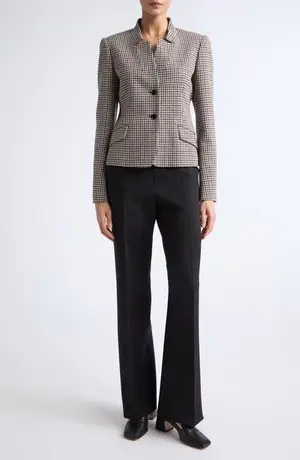 Max Mara Morata Stretch Virgin Wool Flare Leg Pants