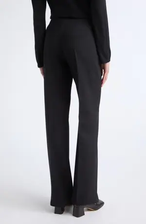 Max Mara Morata Stretch Virgin Wool Flare Leg Pants