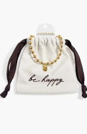 A LITTLES & CO Words To Treasure 'be Happy' Bracelet - Mixed