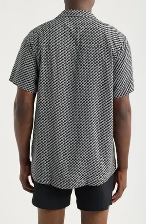 BOSS Geo Print Camp Shirt