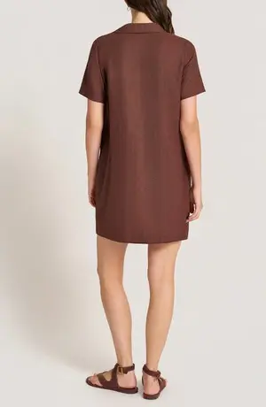Matty M. Sable Linen Blend Popover Dress