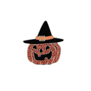 HALLMARK Halloween Jack-o'-lantern Witch Hat Pin - Orange