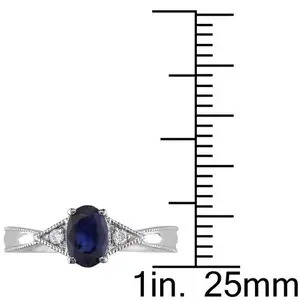 JULIANNA B. Oval Ring With Diamonds 14k