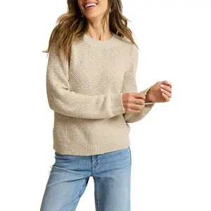 Tommy Bahama Surf Shore Basket Stitch Crewneck Sweater - Cameo