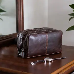 JACK GEORGES Voyager Toiletry Bag - Brown