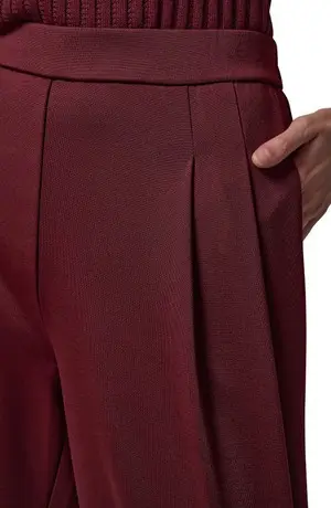Donna Karan New York Pleated Straight Leg Pull-on Pants