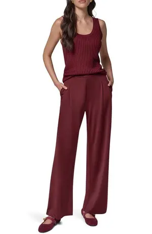 Donna Karan New York Pleated Straight Leg Pull-on Pants