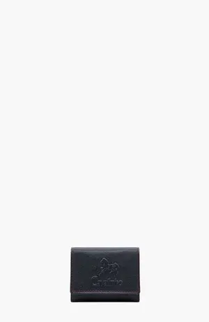 CAVALINHO Line Trifold Leather Wallet 539 - Navy