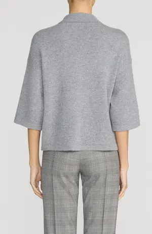 FRAME The Academy Cashmere Polo Sweater
