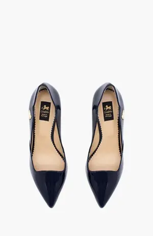 CAVALINHO Patent Leather Pumps - Navy