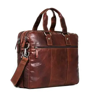 JACK GEORGES Voyager Professional Briefcase - Brown
