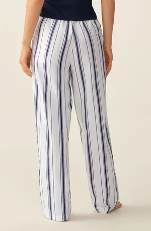 PETITE PLUME Romy Cotton Poplin Pajama Pants