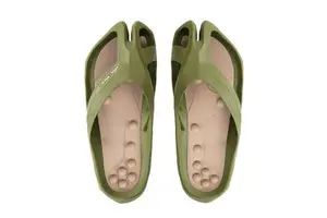 CCILU USA Stepping Stone Caring Reflexology Slide Sandals - Mosstone