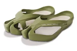 CCILU USA Stepping Stone Caring Reflexology Slide Sandals - Mosstone