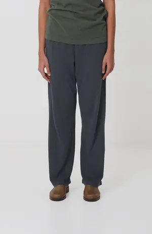 EVERYBODY.WORLD Apartment Pants In Reclaimed Cotton - Slate