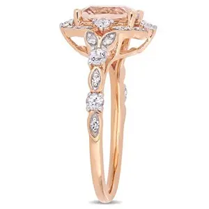JULIANNA B. White Sapphire Vintage Halo Ring