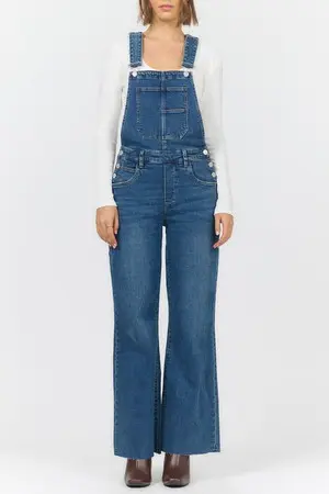 DEAR JOHN Fiona Denim Overalls Jeans - Moonglow