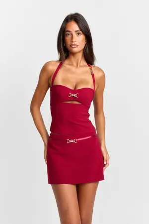 SASHA THERESE Zhara Bustier - Red