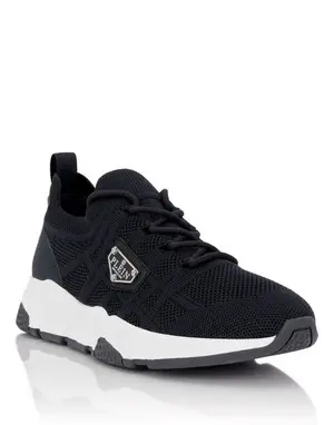 Philipp Plein Runner Sock Triangle Placca Sneakers - Darkblue
