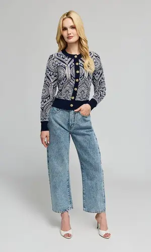 Generation Love Erin Cotton Eyelet Cardigan