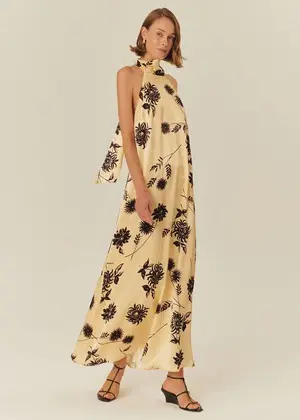 EXQUISE Bonnie Floral Viscose Maxi Dress
