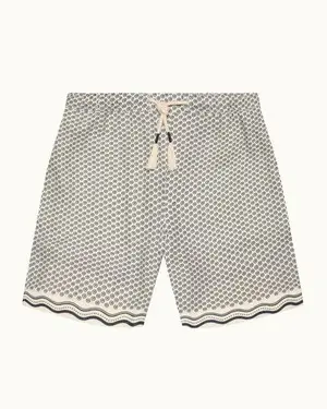 Orlebar Brown Setter Seersucker Shorter Length Swim Shorts