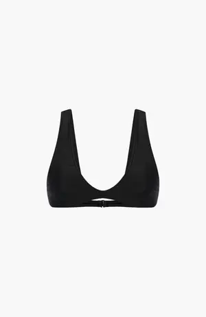 ODDLI Oddli Scoop Neck Bikini Top Black