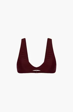 ODDLI Oddli Scoop Neck Bikini Top Maroon