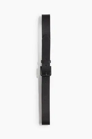H&M Leather Belt With Metal Buckle