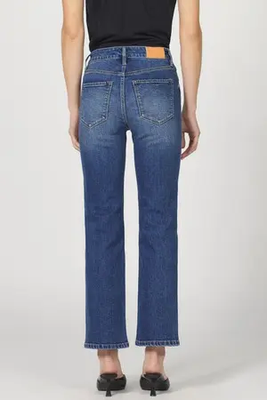 DEAR JOHN Anika Mid Rise Ankle Straight Jeans