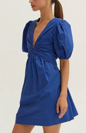 CRESCENT Poplin U-wire Mini Dress