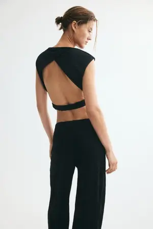 H&M Jacquard Jersey Pull-on Pants
